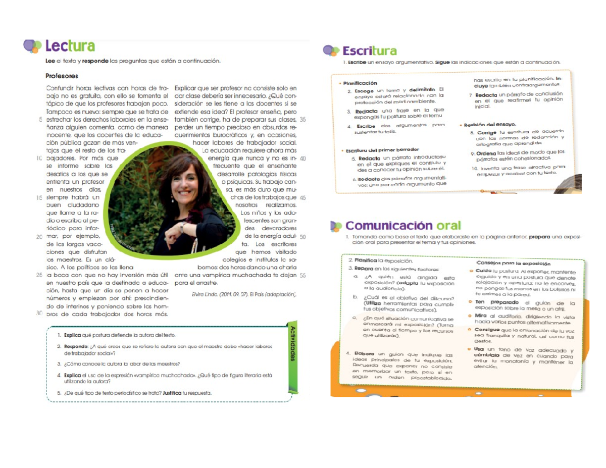 Taller 1 - Lectura Escritura Lee el texto y responde las preguntas que ...