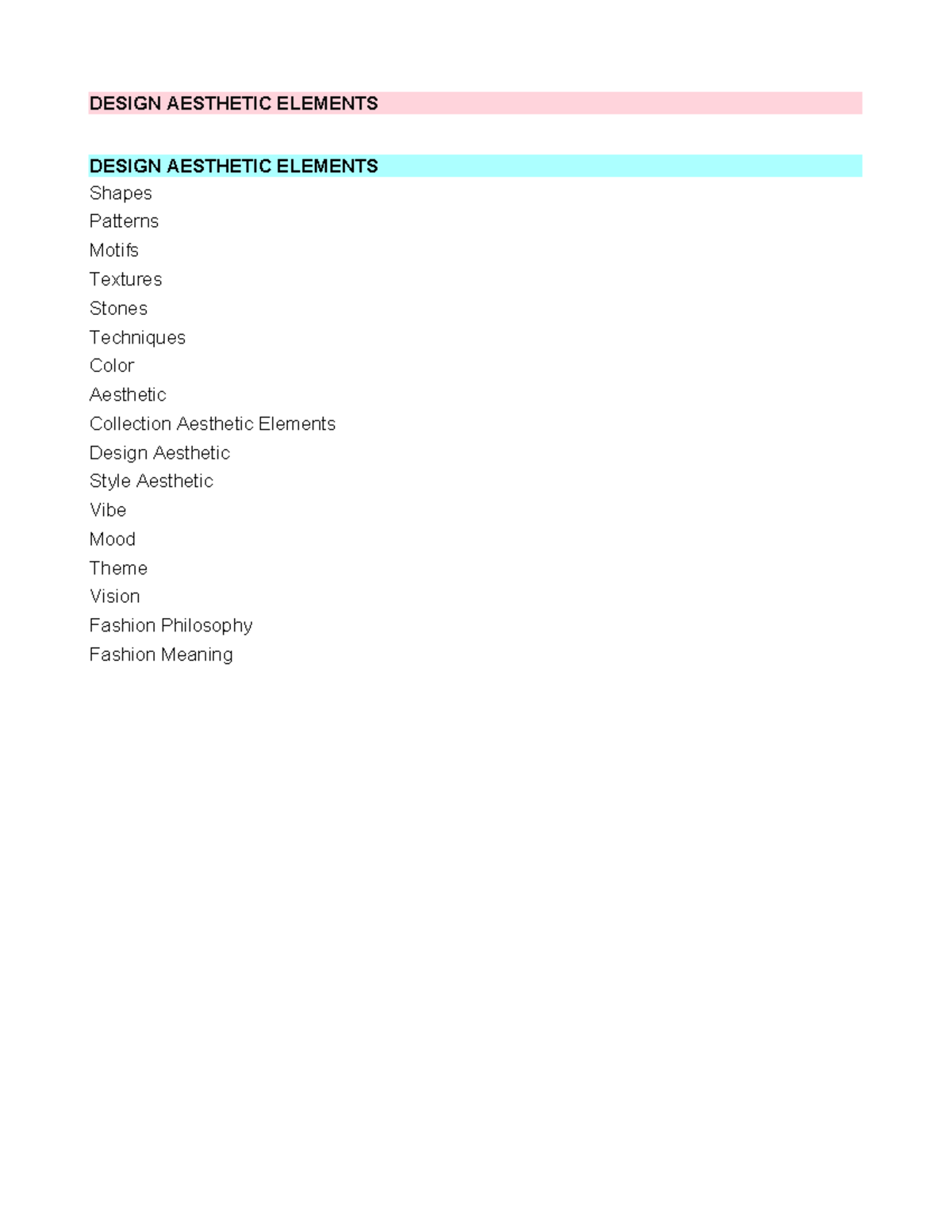 DESIGN AESTHETICS: Core Concepts & Visual Themes Overview - Studocu