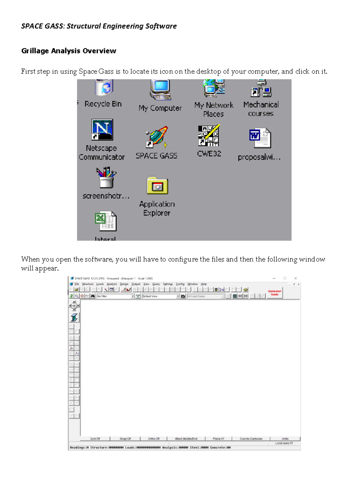 Space Gass (2023): Comprehensive Guide for Grillage Analysis - Studocu