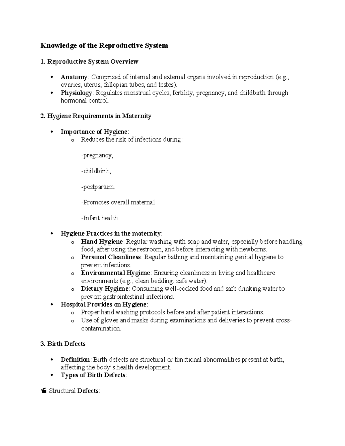 Maternity Notes LV 5: Comprehensive Guide to Reproductive Health - Studocu