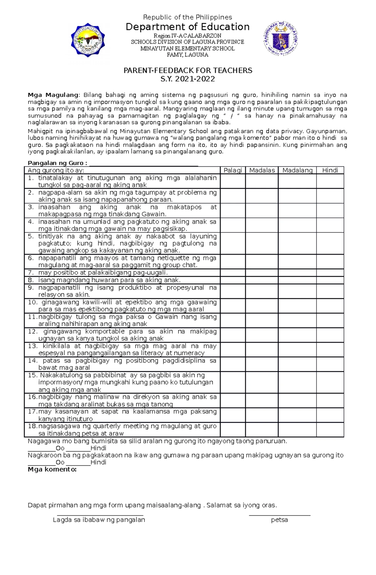 PE- Routing-SLIP - Notging - 2CY2022Attrition_2022_TJX1BY PNP HS FORM ...