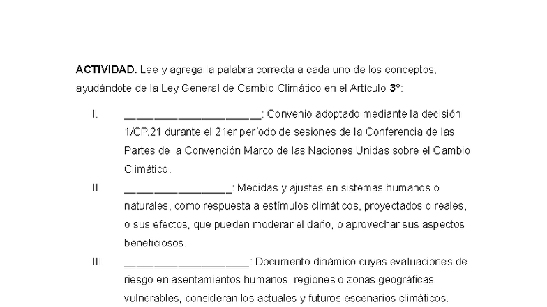 Actividad - apuntes - ACTIVIDAD. Lee y agrega la palabra correcta a ...