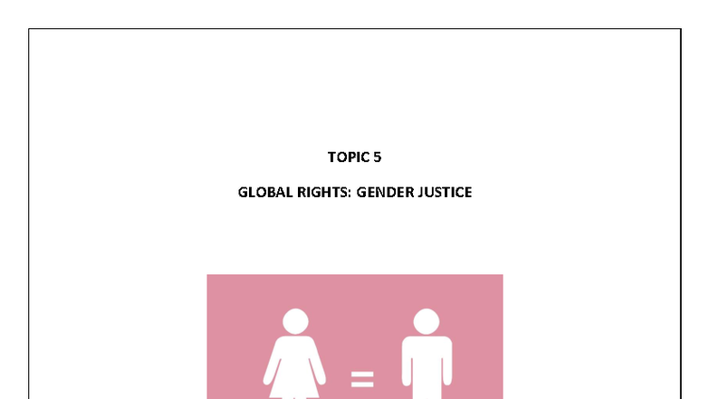 Understanding Gender Justice: Waves of Feminism and Key Issues (Course ...