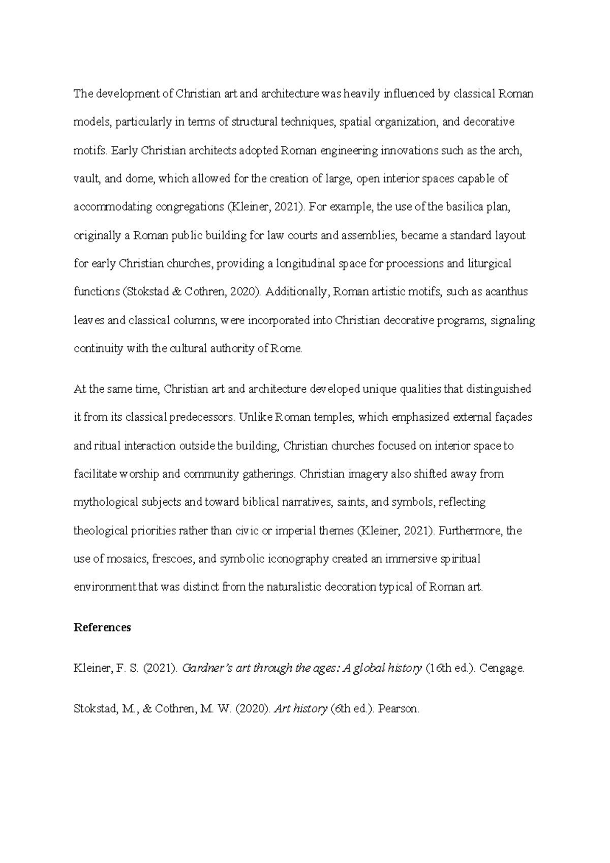 LJ 3 - The Influence of Roman Models on Early Christian Art ...