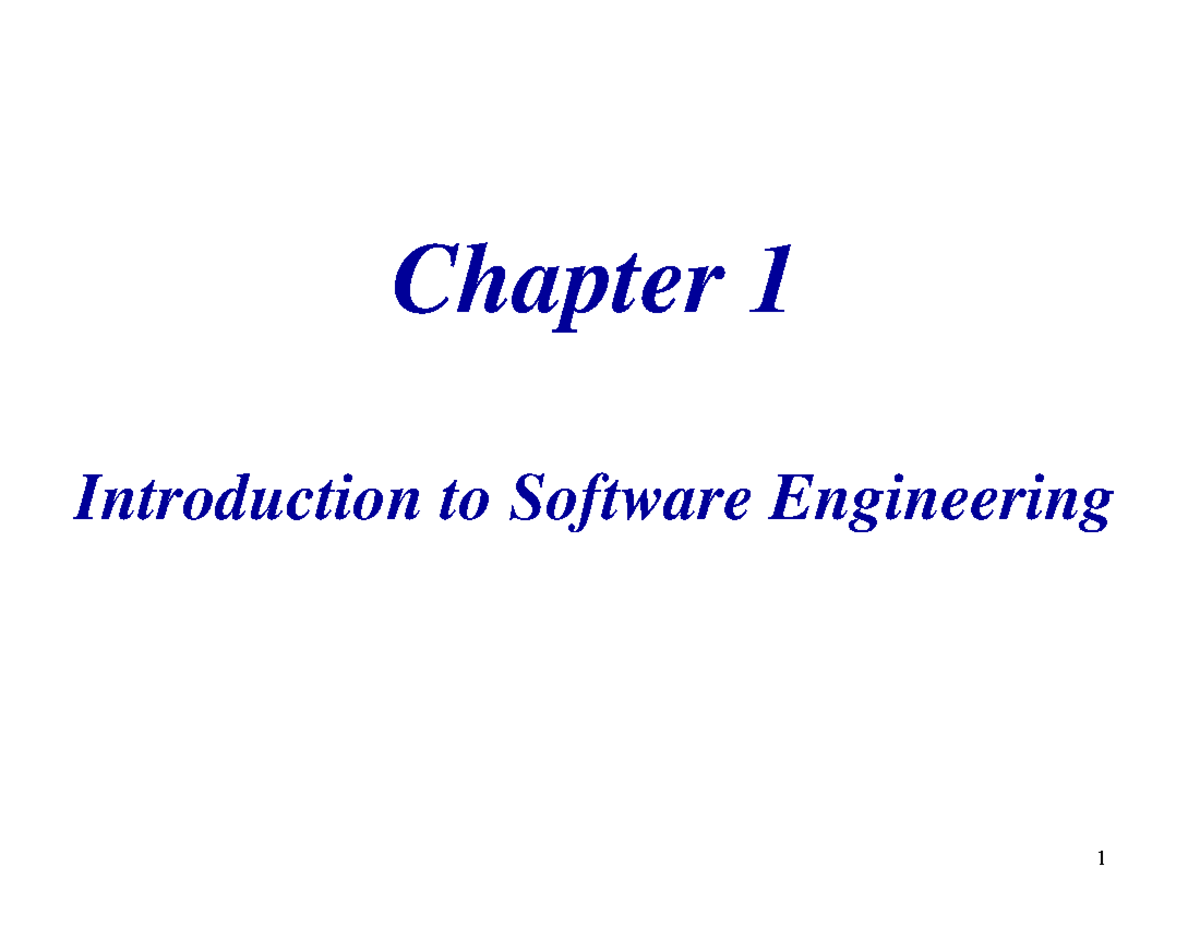 Ppt Introduction To Software Engineering Powerpoint