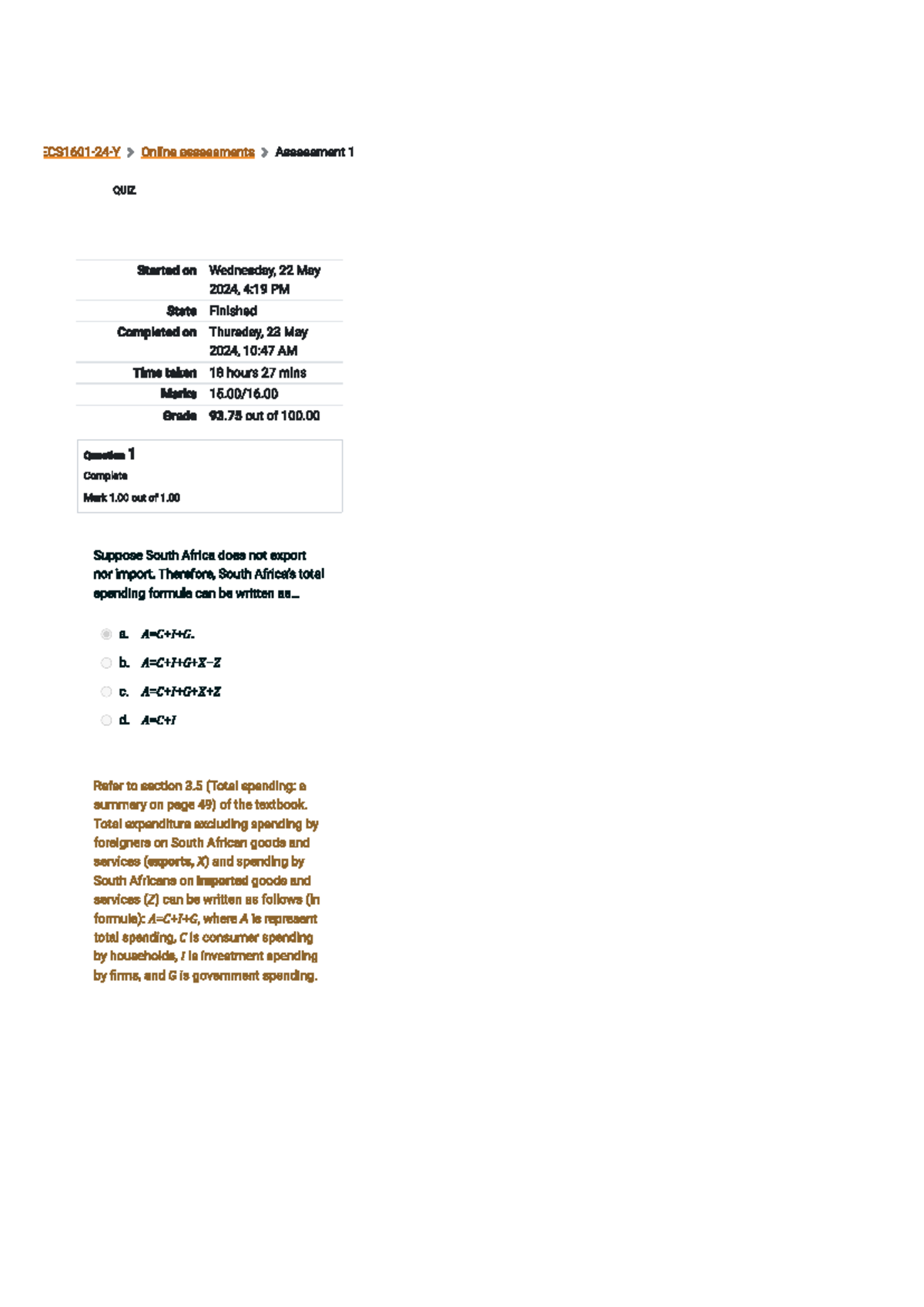 ECS1601: Assignment 1 Overview and Guidelines - Studocu