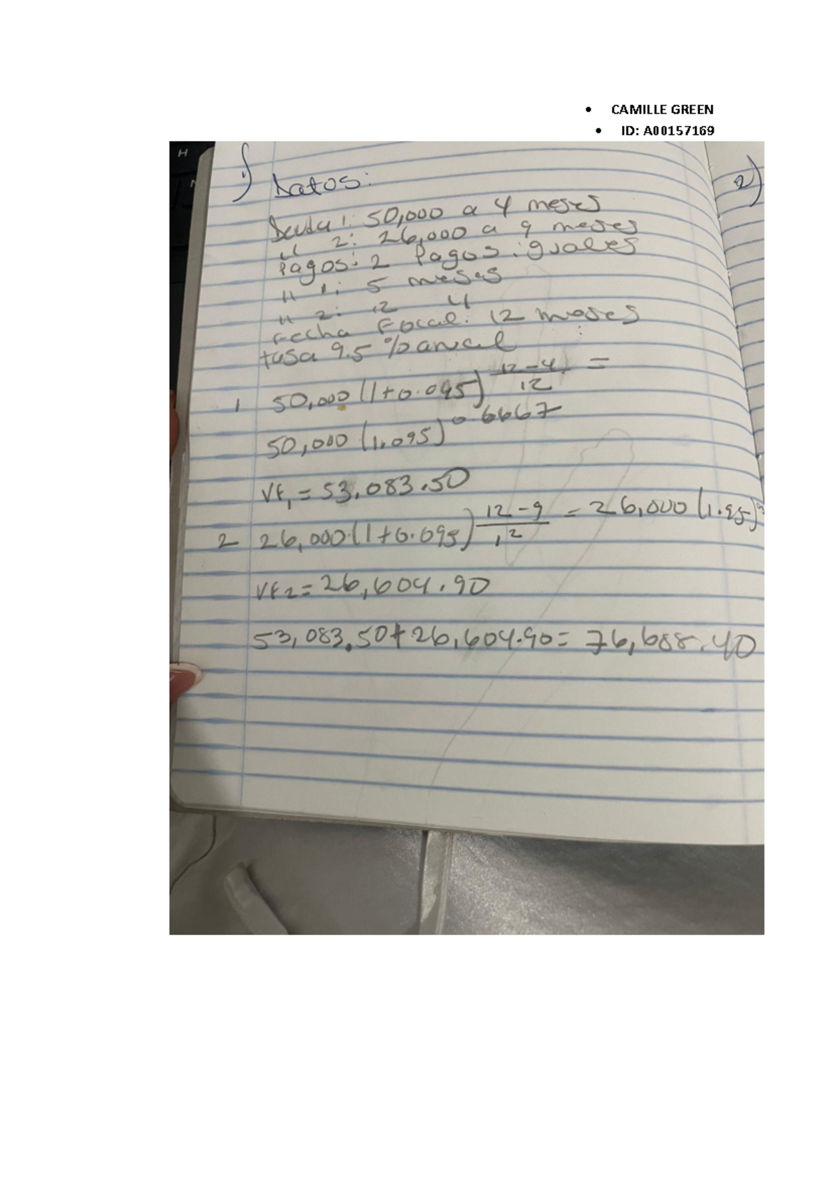 Resolución de Problemas 3 - ID: A00157169 - Studocu