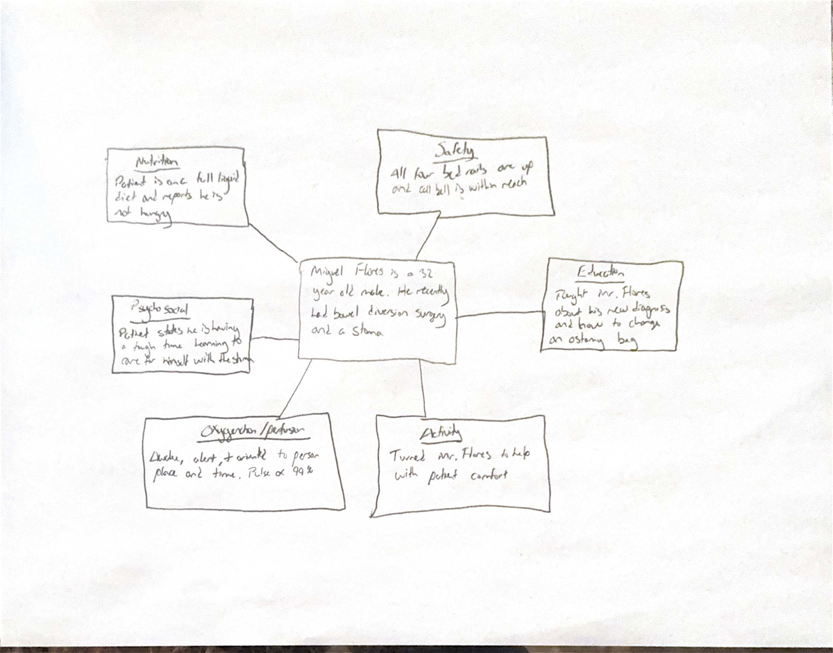 Flores concept map - nutrition safety and patient care strategies - Studocu