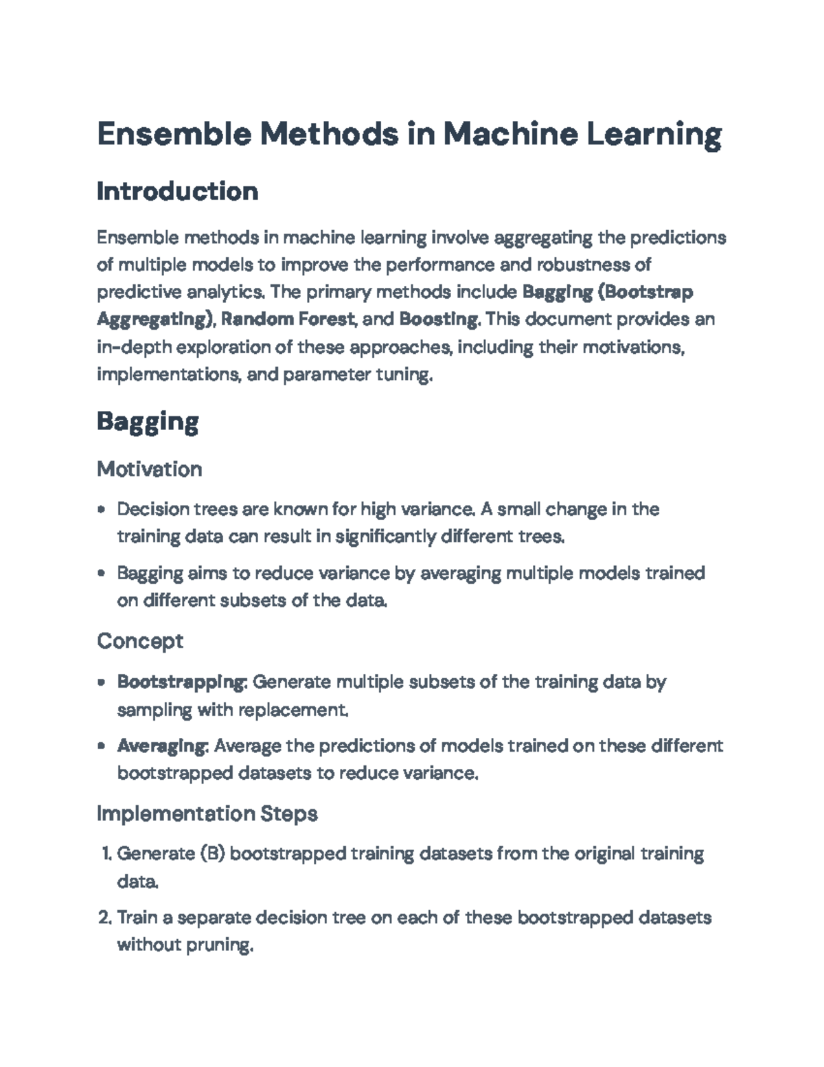 Ensemble Methods in ML: Bagging, Random Forests & Boosting Overview ...