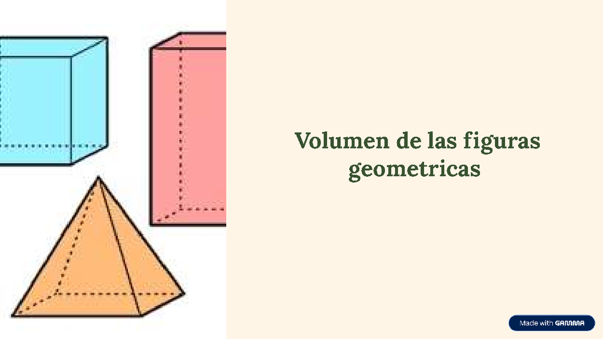 Volumen de Figuras Geométricas: Fórmulas Clave y Ejemplos - Studocu
