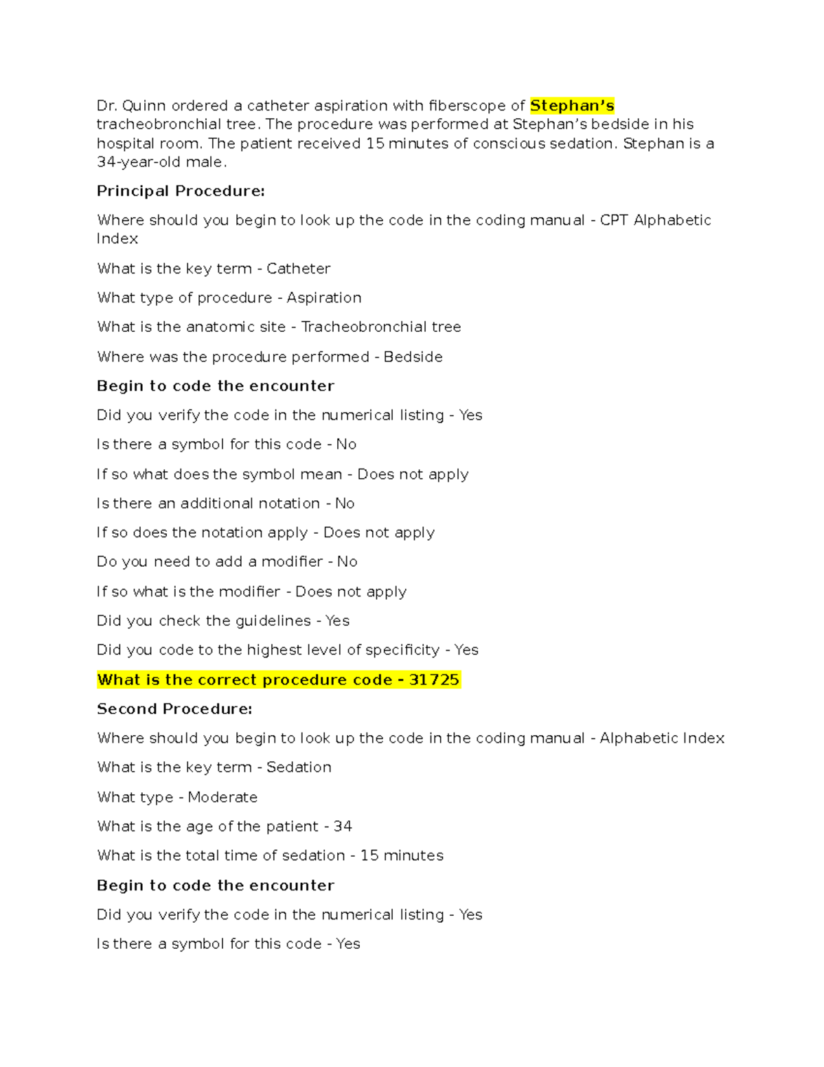 Unit 6 Lab Assignment 2 - Medical Coding Procedures and Questions - Studocu Unit 6 Lab Assignment 2 - Medical Coding Procedures and Questions - Studocu