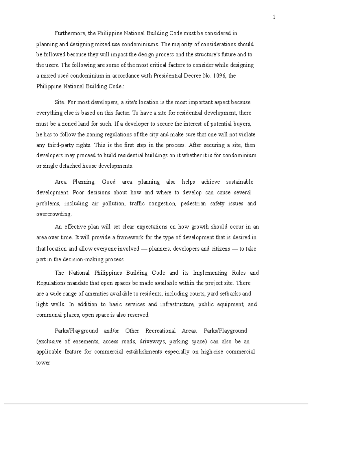 Philippine National Building Code: Mixed-Use Condo Design Guidelines ...