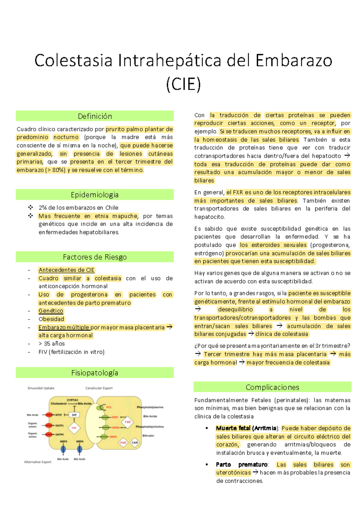 33. Colestasis Intrahepática del Embarazo: Definición y Manejo Clínico ...