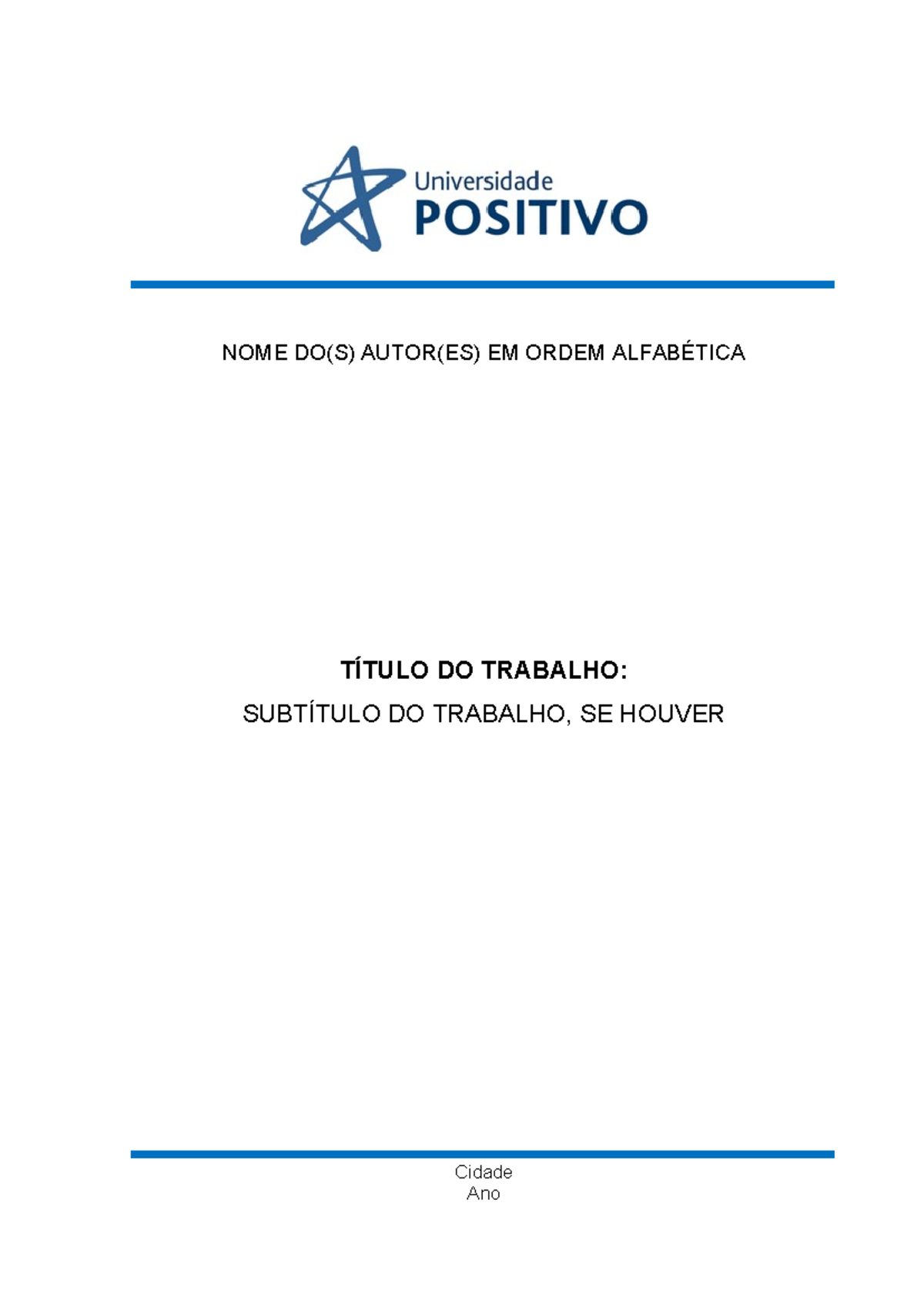 Modelo de Relatório ABNT - Diretrizes para Trabalho Acadêmico - Studocu