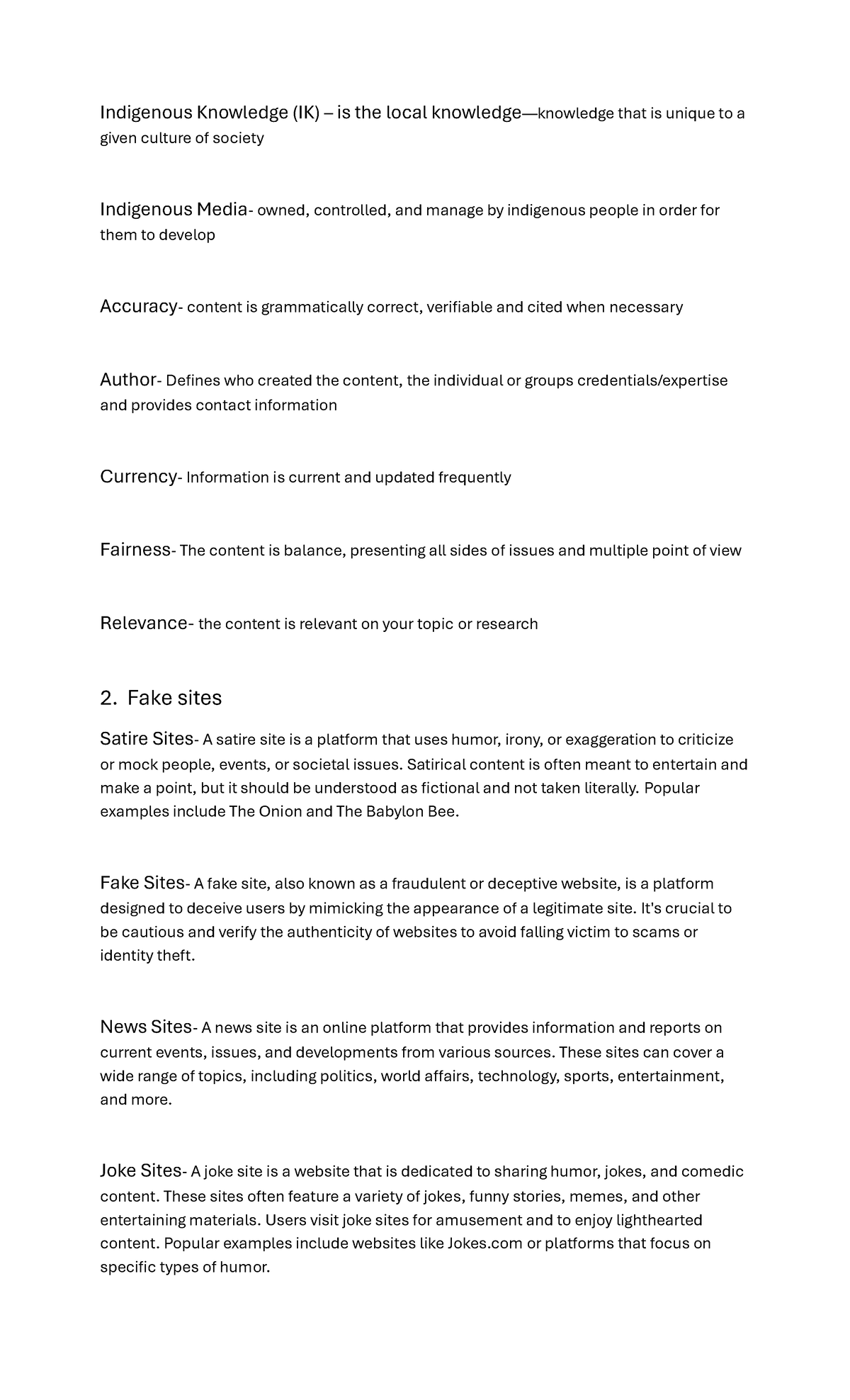 MIL- Indigenous Knowledge and Media Review Notes - Studocu