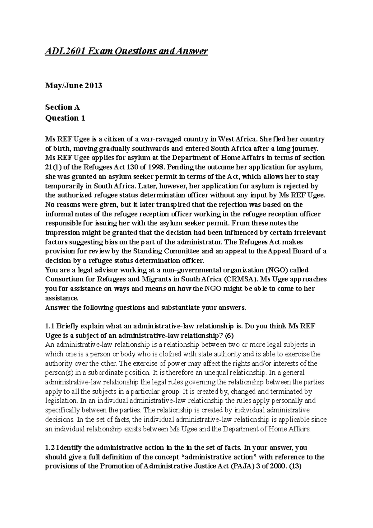 Exam Notes - 1. Organ of State: Organ of state – “organ of state” is ...