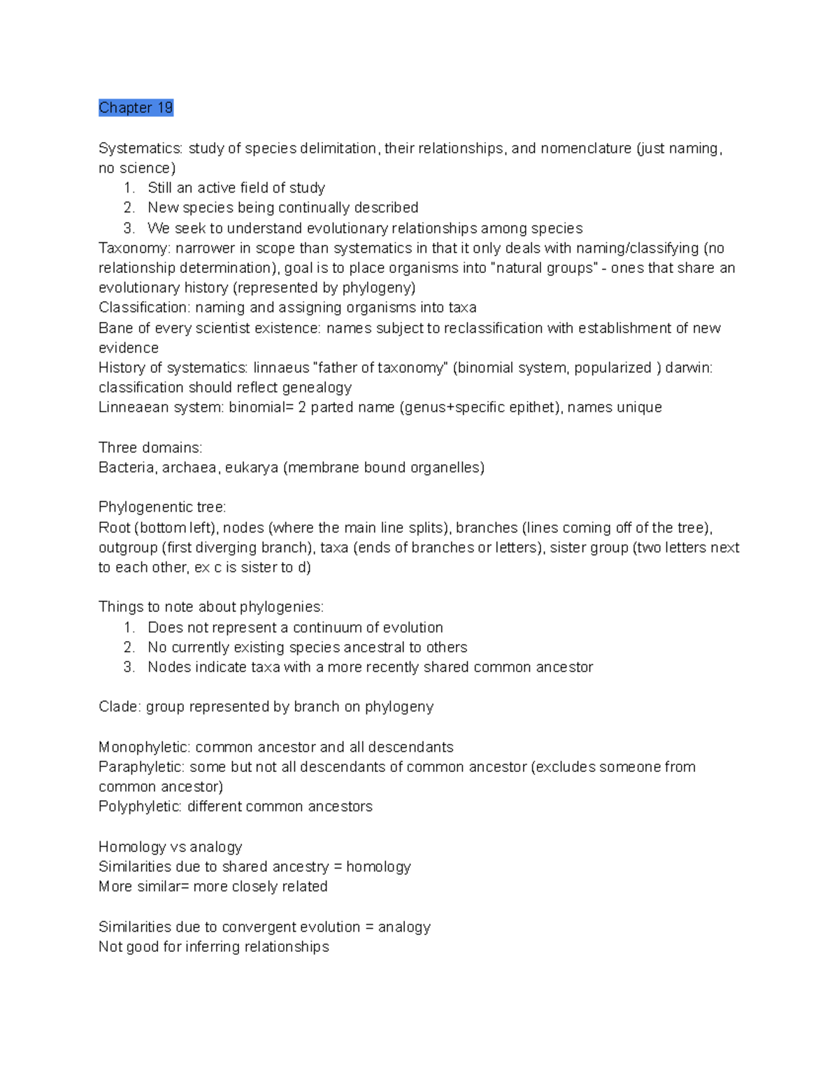 Biology Exam: Systematics, Viruses, Prokaryotes & Fungi Overview - Studocu
