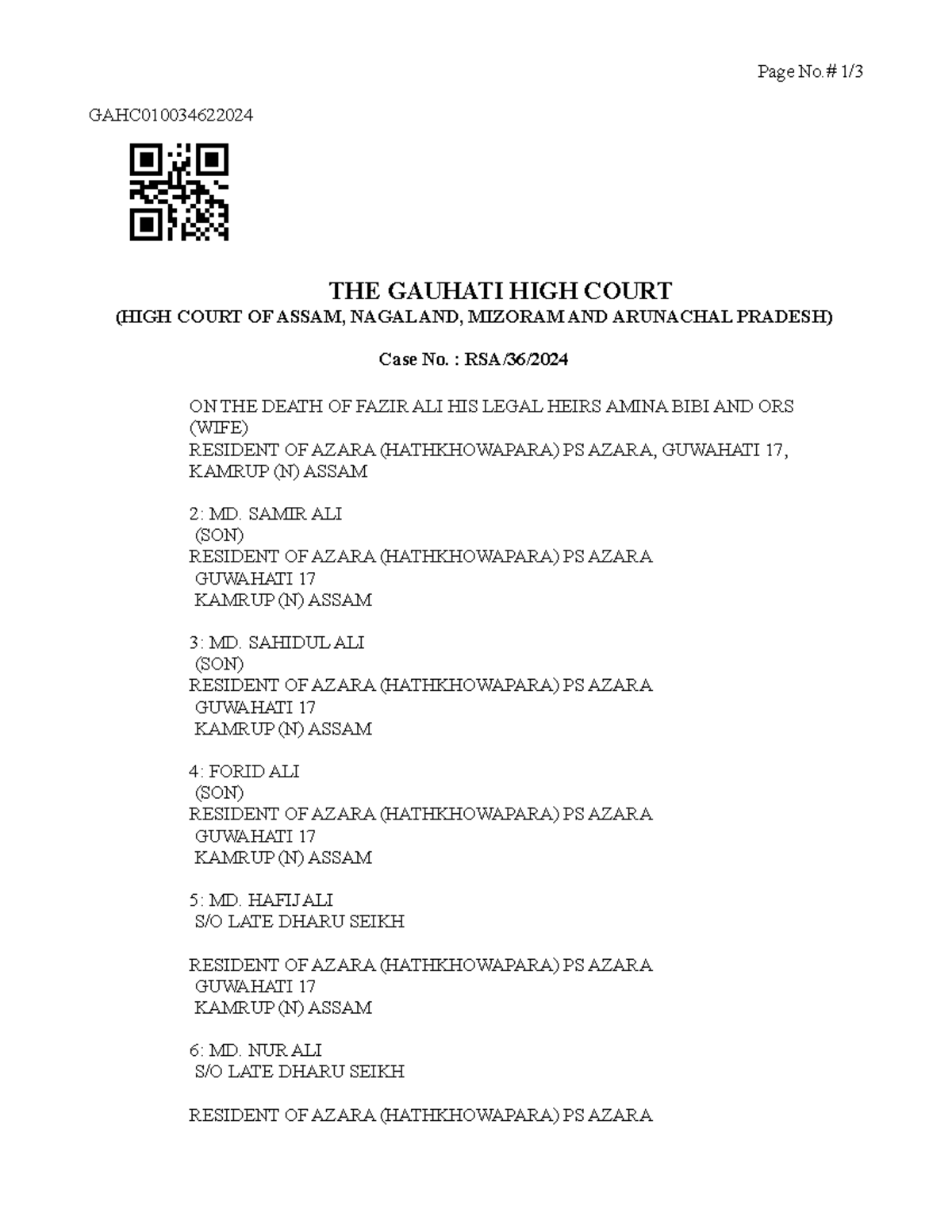 Display pdf - Judgment copy of Gauhati high court - Page No.# 1 / 3 ...
