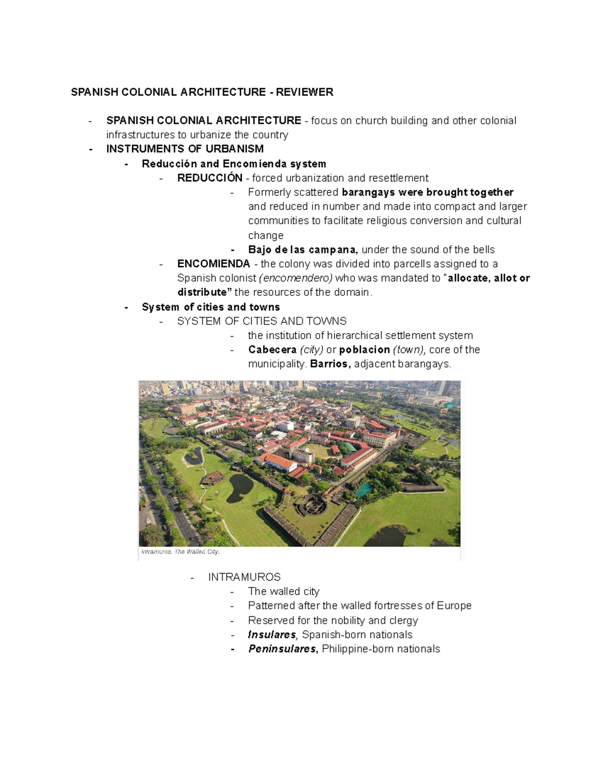 Spanish- Colonial- Architecture- Reviewer - SPANISH COLONIAL ARCHITECTURE - REVIEWER SPANISH ...