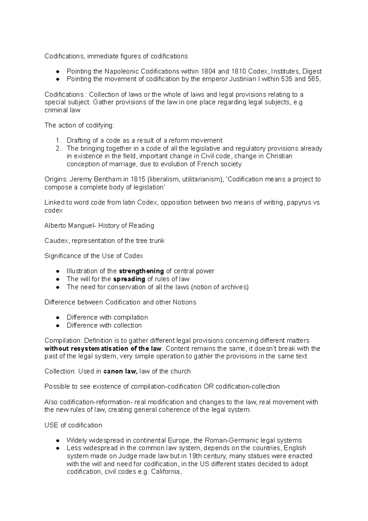 History Of Codifications - Codifications, immediate figures of ...