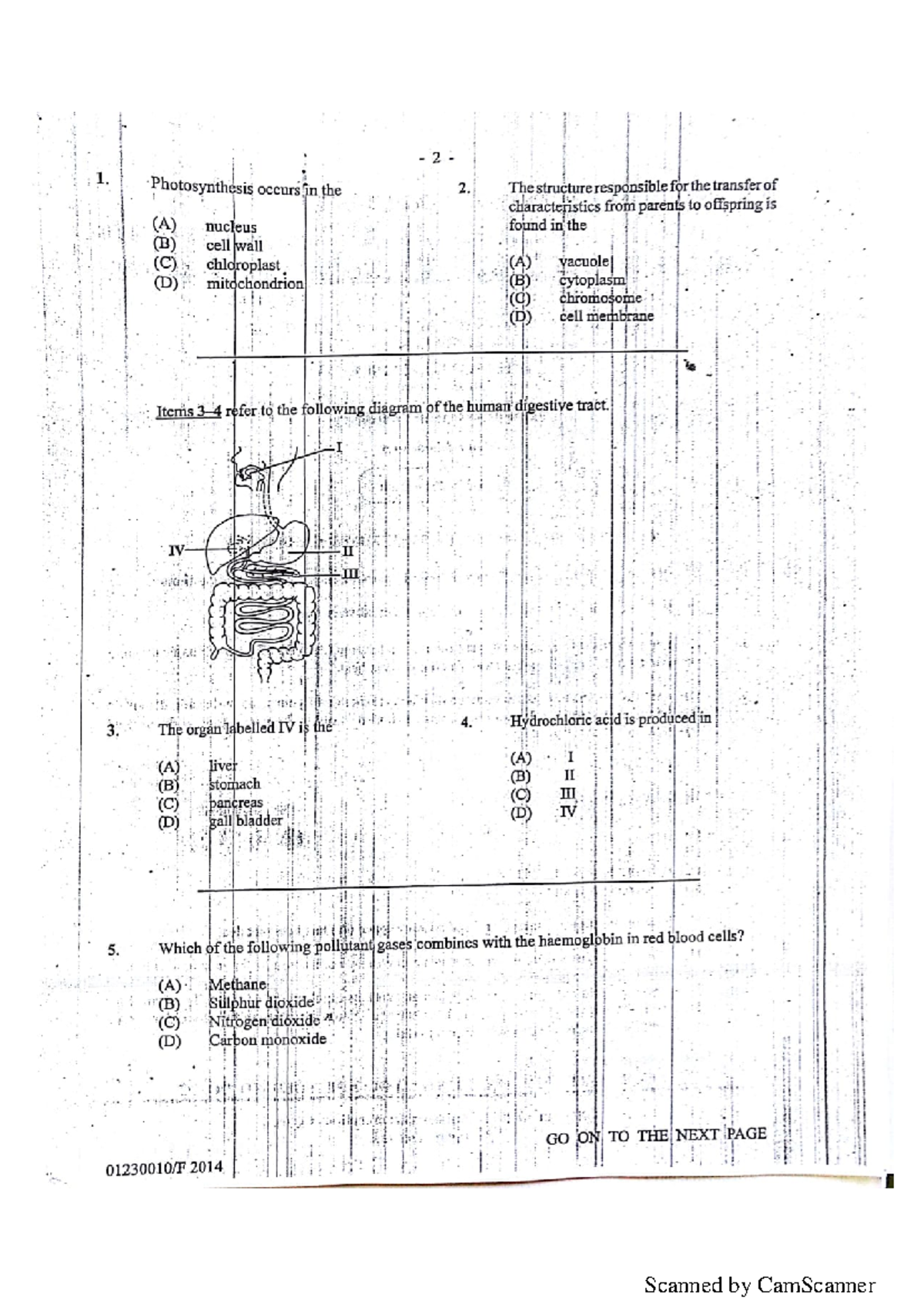CSEC Inti Sci June 2014 - integrated science past paper - Science of ...