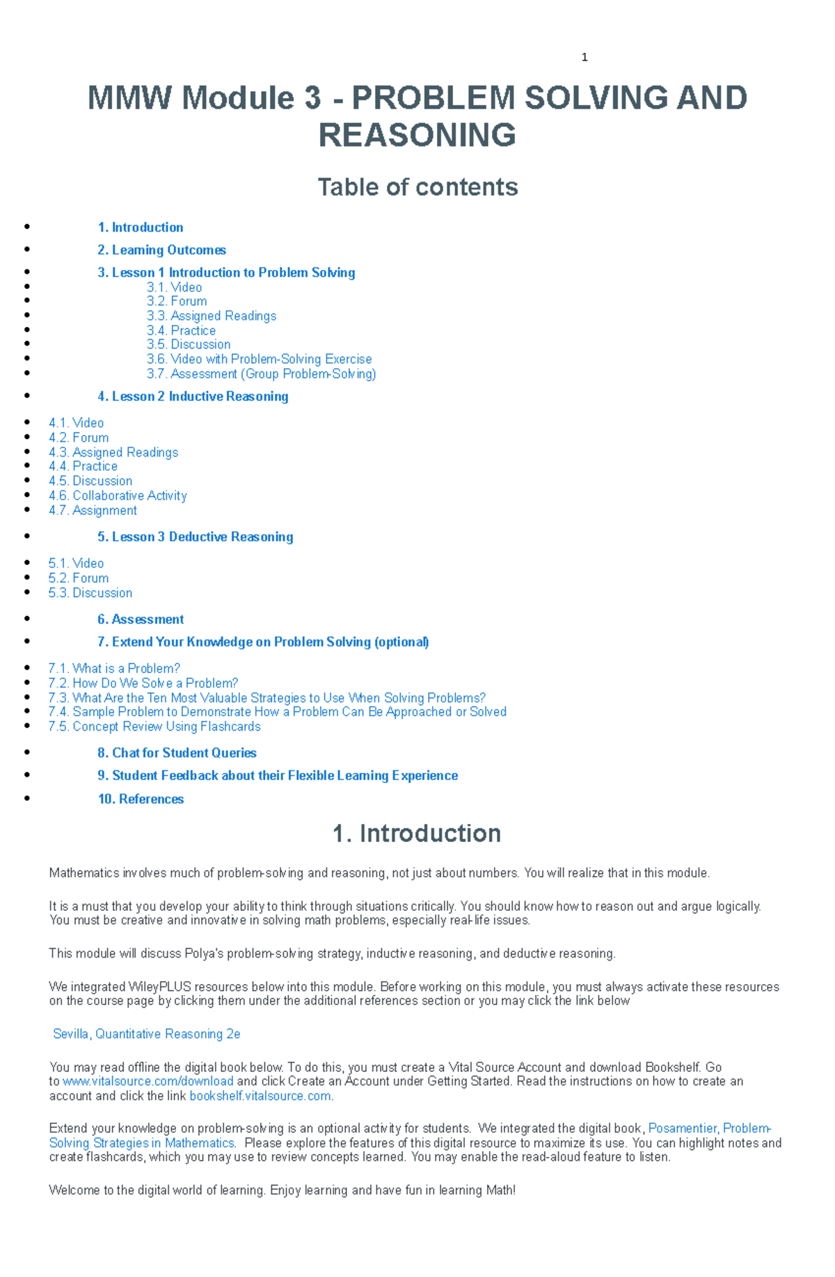 Mmw Module 3 Problem Solving And Reasoning Mmw Module 3 Problem Solving And Reasoning