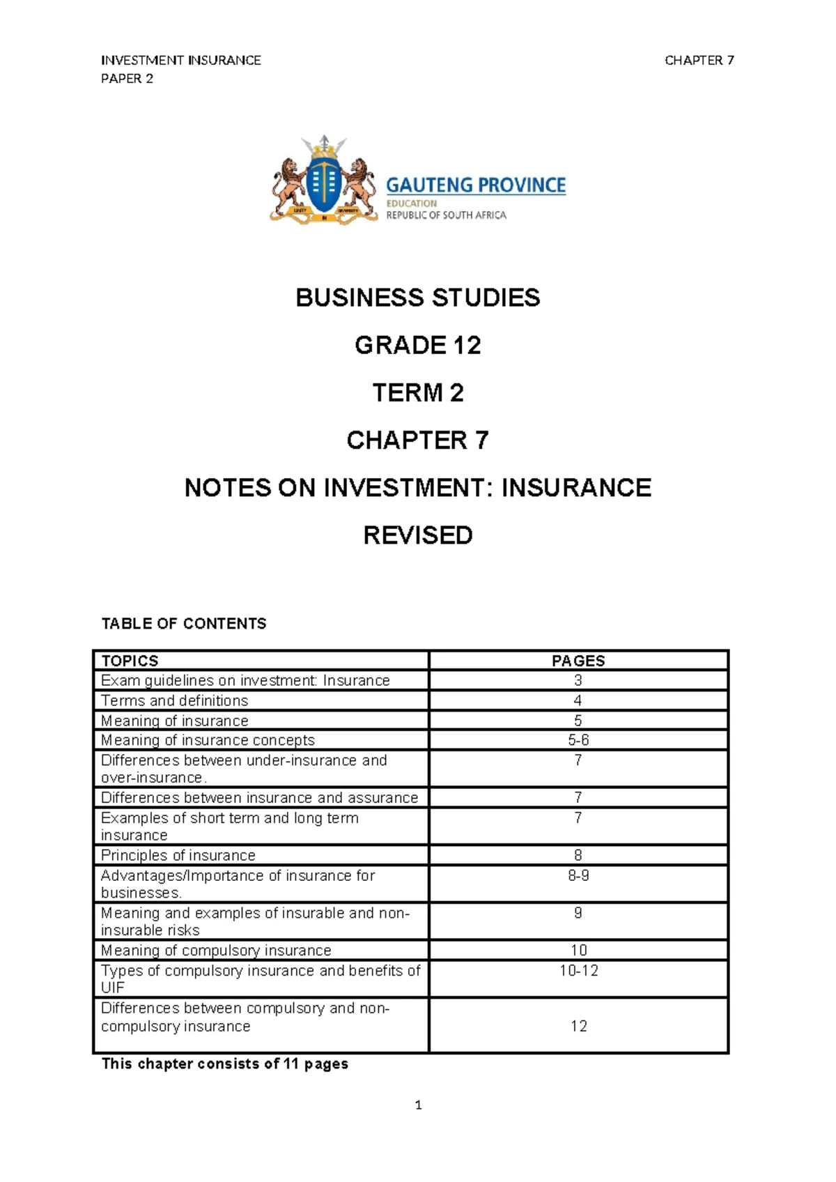 BSTD GR12 Ventures ENG - GRADE 12 BUSINESS STUDIES 2023 CORE NOTES ...