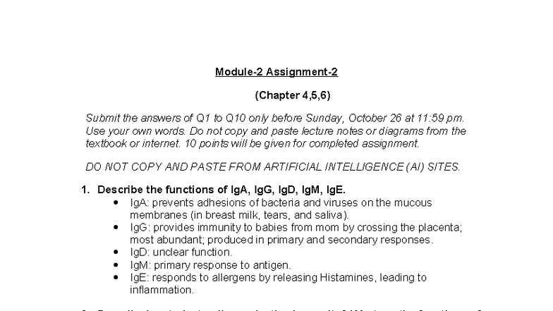 Module 2 Assignment-2: Study Guide for Chapters 4-6 - Studocu