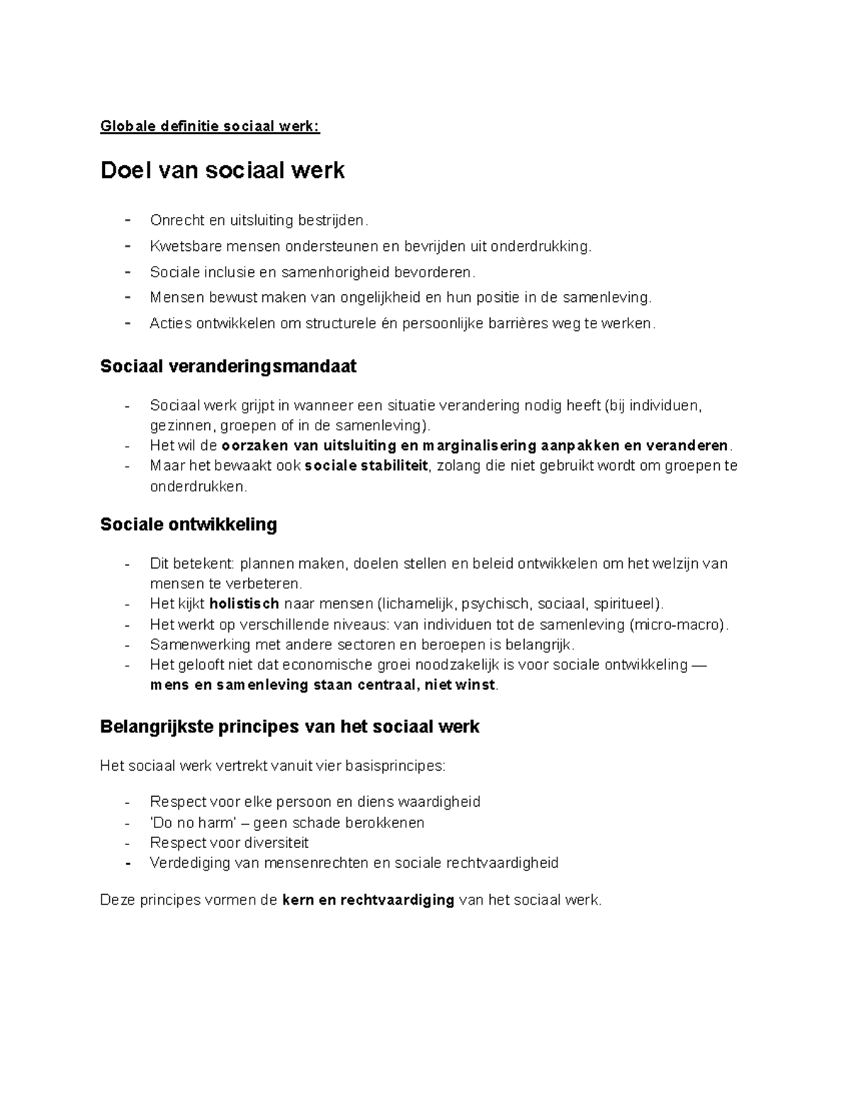 Globale Definitie van Sociaal Werk: Diversiteit en Inclusie in Praktijk ...