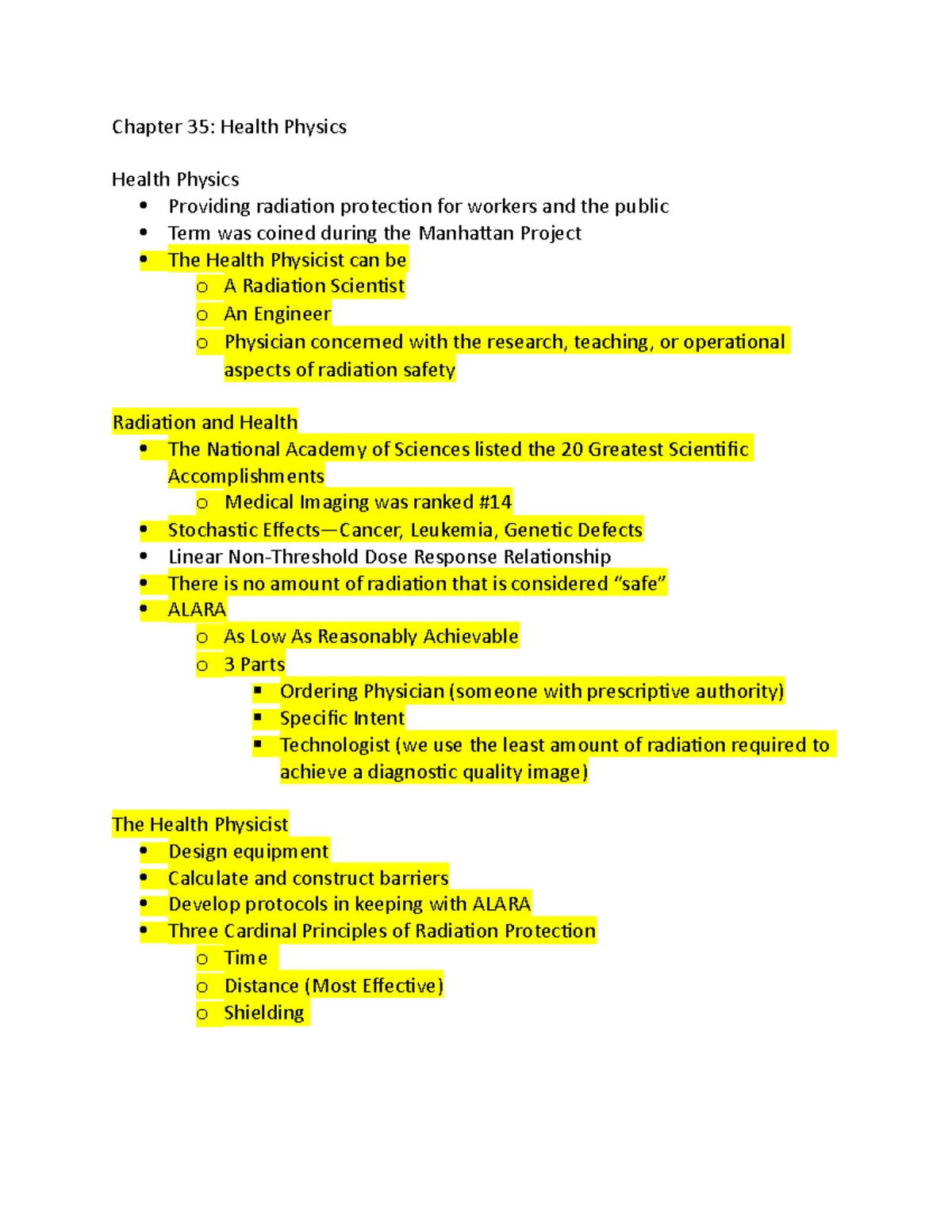ARRT Definitions - RADIOGRAPHY EXAMINATION CONTENT SPECIFICATIONS ARRT ...