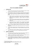 [Solved] What guides institutional conduct and decision at UNISA ...
