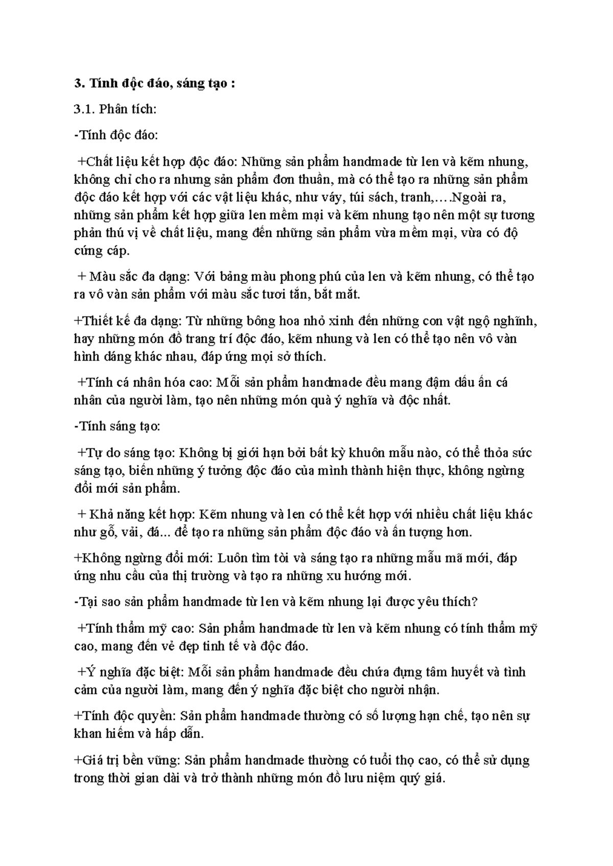 3. Tính Độc Đáo và Sáng Tạo trong Sản Phẩm Handmade từ Len và Kẽm Nhung ...