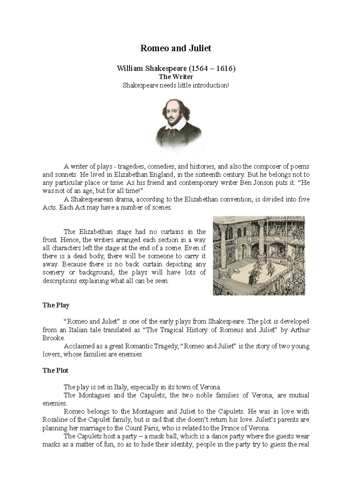 Romeo and Juliet: A Study of Act II, Scene II - The Balcony Scene - Studocu