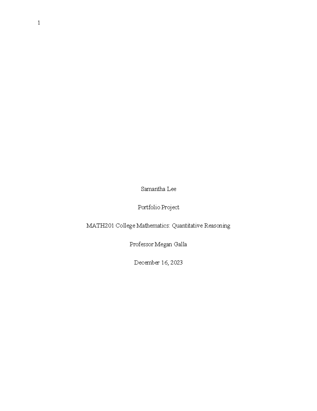 MATH201 Final Portfolio Project: Budgeting and Financial Planning - Studocu