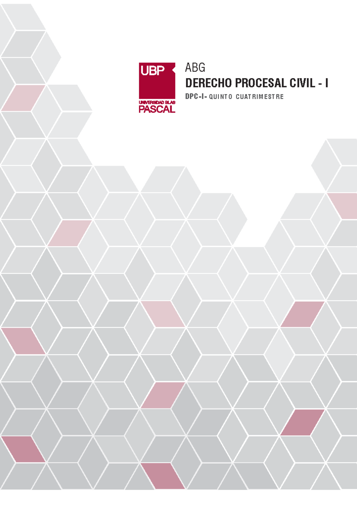 Derecho Procesal Civil I - DPC-I: Introducción y Metodología - Studocu