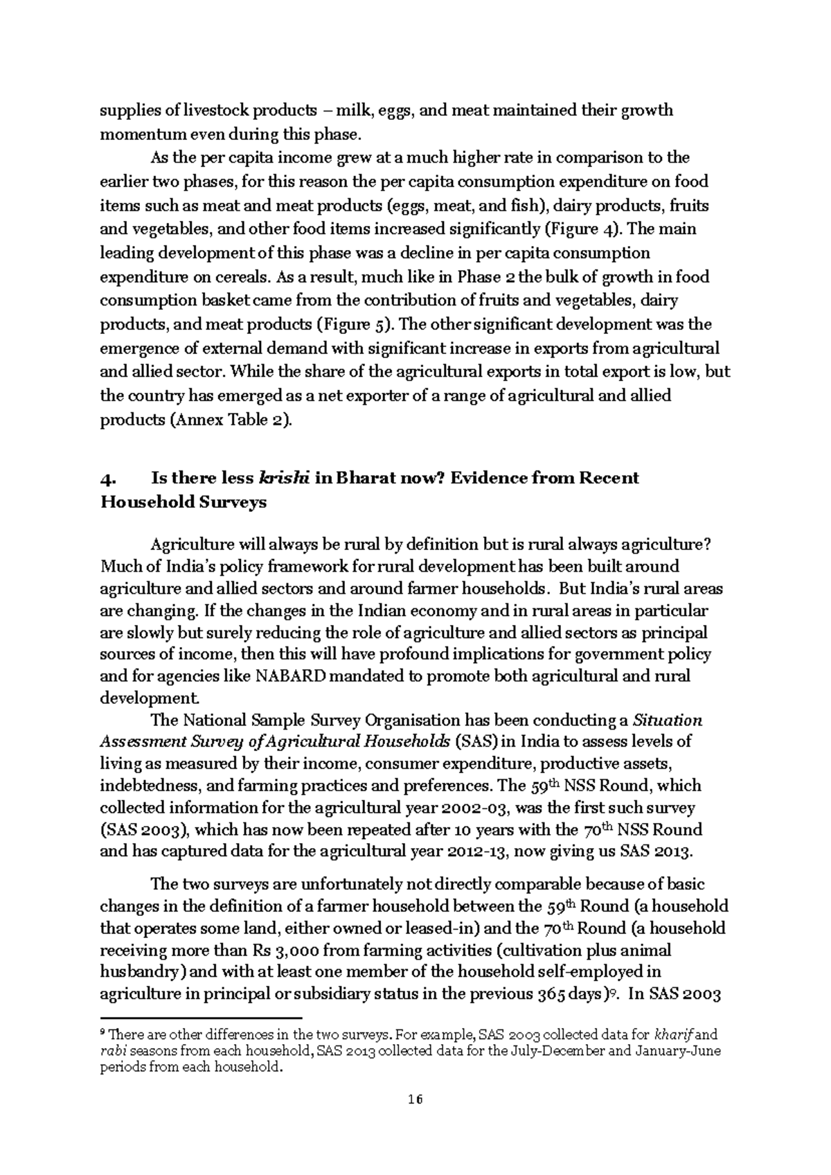 NCAER NABARD Paper: Transformation in Indian Agriculture Sectors - Studocu