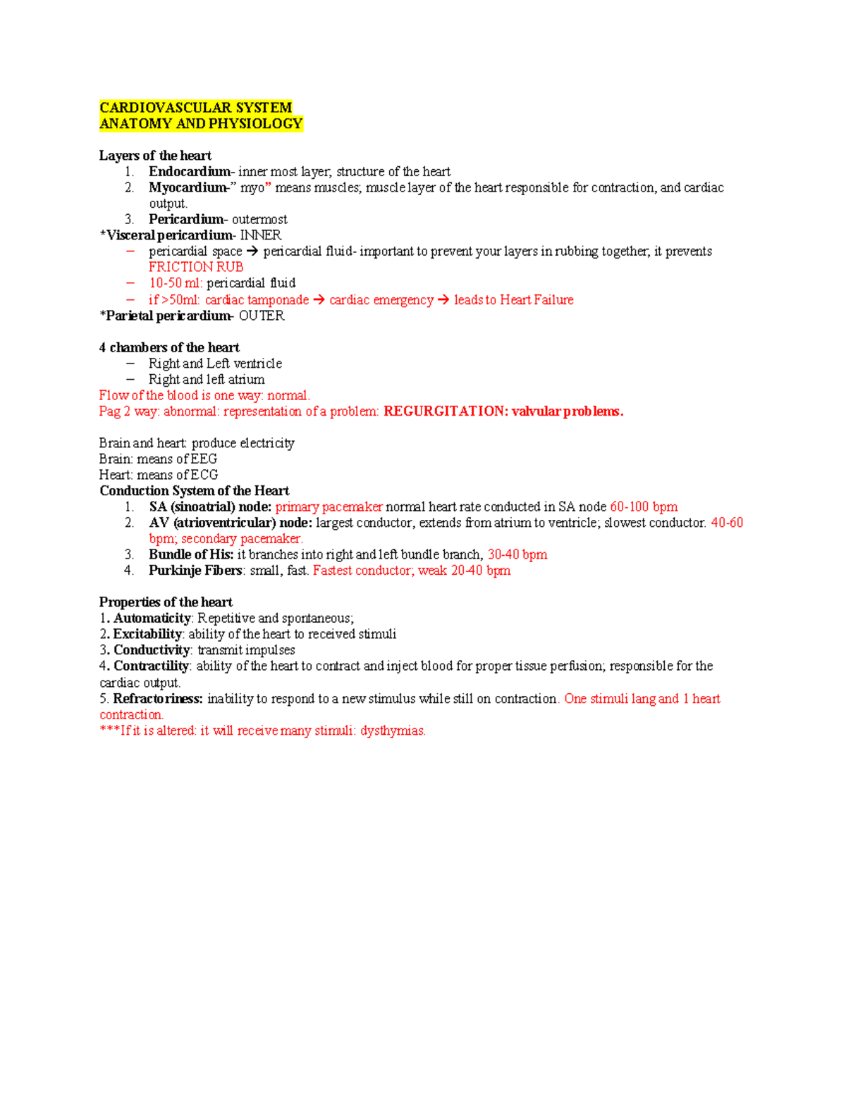 CARDIOVASCULAR SYSTEM ANATOMY & PHYSIOLOGY: Heart Layers & Functions ...