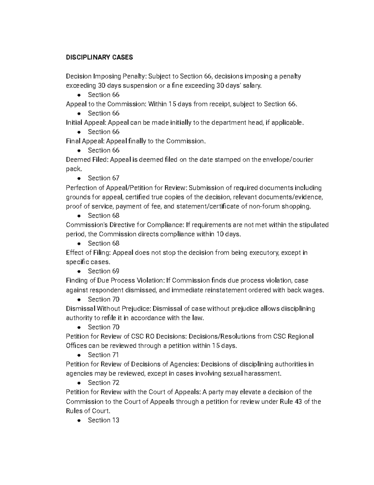 RACCS 2017 Disciplinary Case Flowchart: Key Appeals & Procedures - Studocu