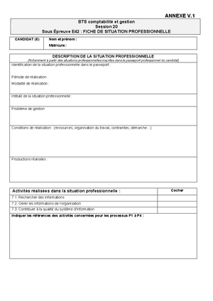 BTS CG 2024 - E42 E5 Guide D' Elaboration DU Dossier - SIEC – maison des examens 7 rue Ernest ...