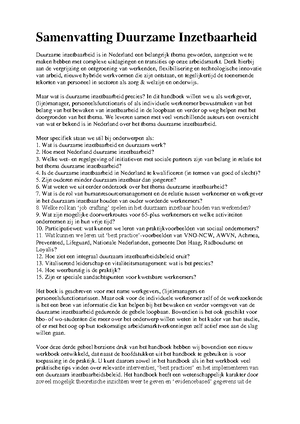 [Solved] IGLOO model - Duurzame inzetbaarheid (2019) - Studeersnel