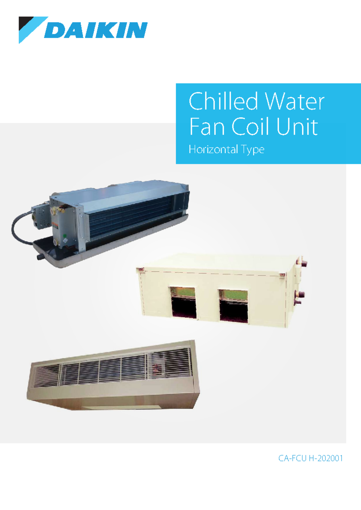 DAIKIN FWW/FUW Series Horizontal Fan Coil Unit Catalogue - Studocu