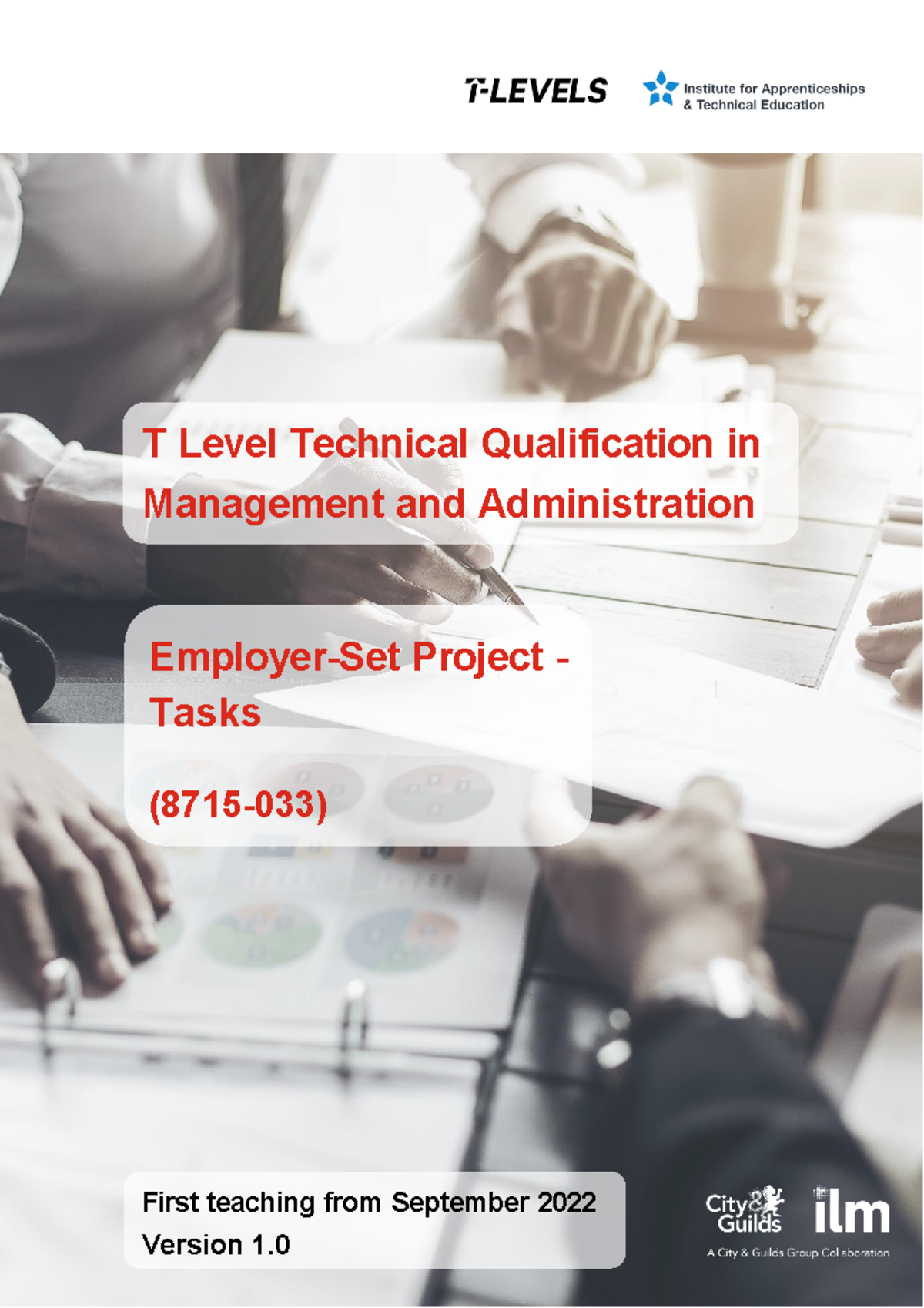 T Level Management & Admin: Employer-Set Project Tasks (8715-033) - Studocu