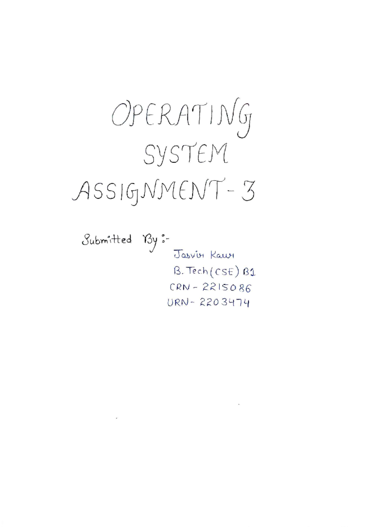 OS Assignment 3: Key Concepts and Guidelines - Studocu