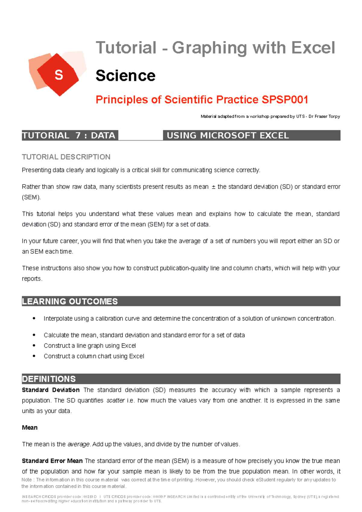 07 Tut DATA Handling Excel PC and Mac Instructions - Tutorial - Graphing with Excel Science ...