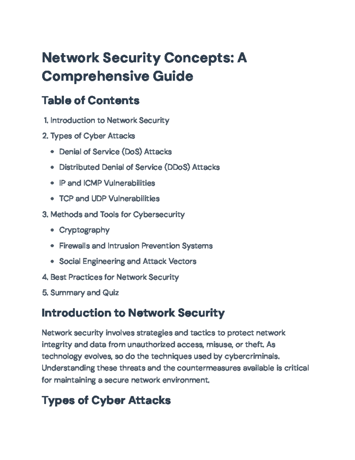Comprehensive Guide to Network Security Concepts and Best Practices ...
