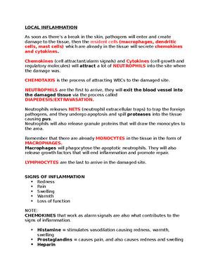 Unit 4, Chapter 24: Immune System Lecture Notes & Study Guide (Bio 206 ...