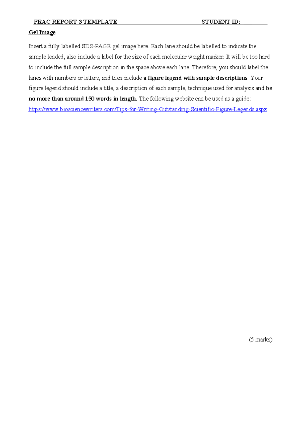 BCH2IBM 2021 Prac Report 3 - Template - PRAC REPORT 3 TEMPLATE STUDENT ...