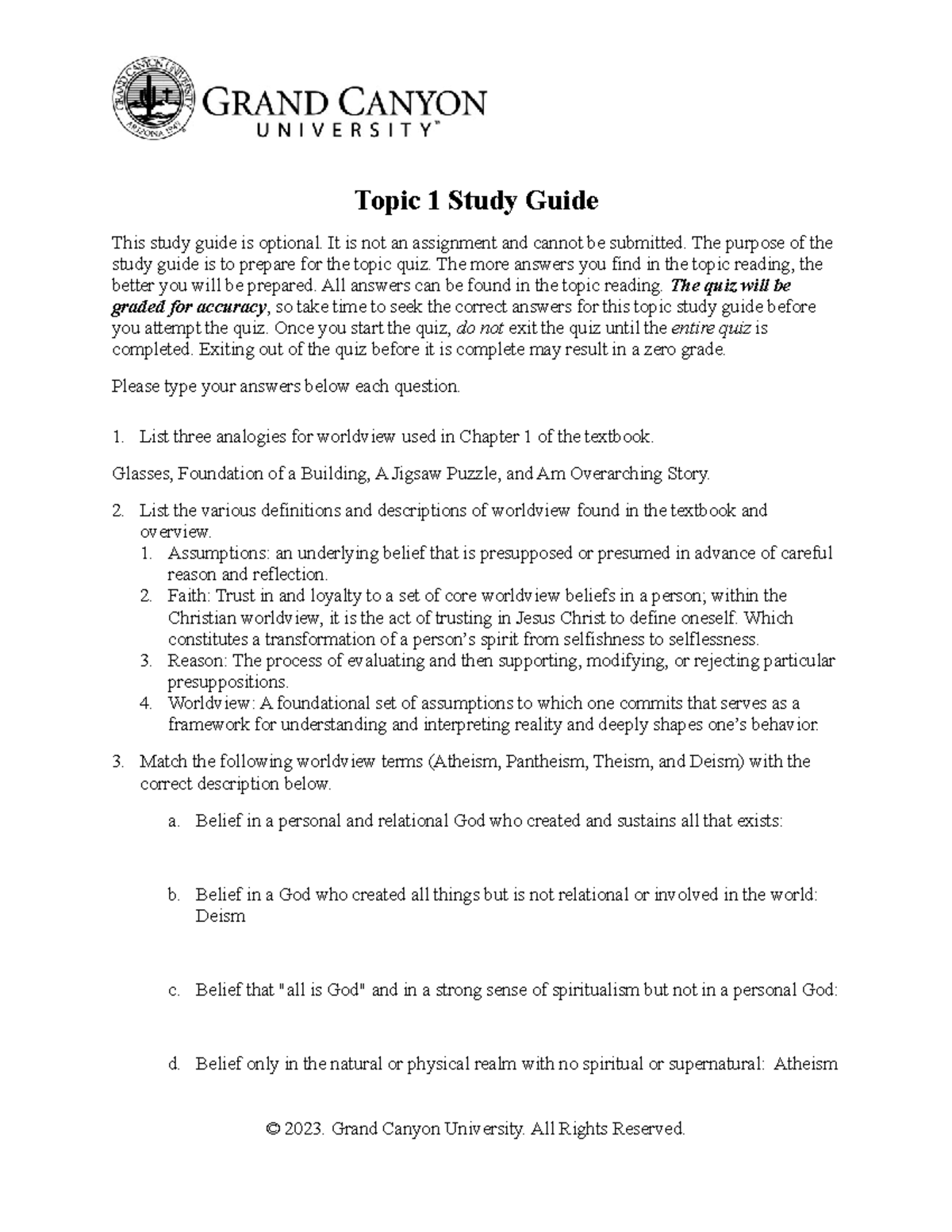 CWV 101 301 RS T1Study Guide Online - Topic 1 Study Guide This study ...