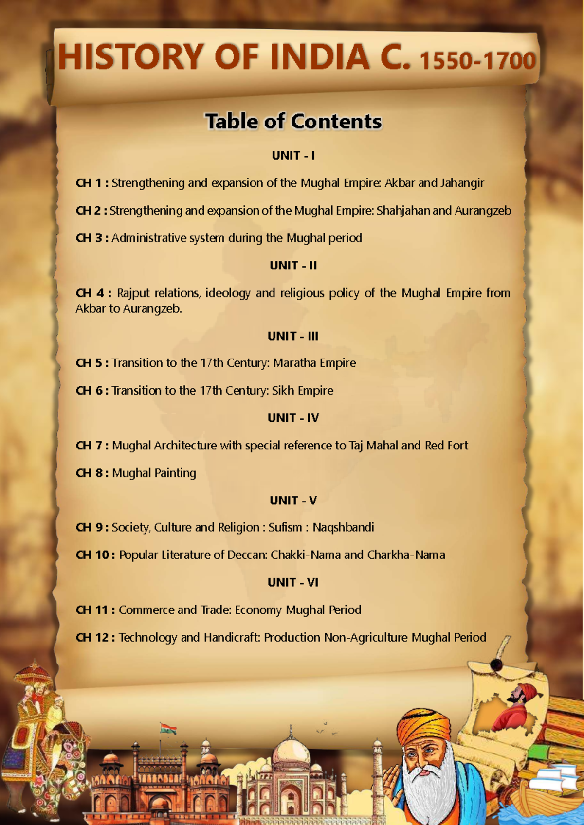 HISTORY OF INDIA C. 1: Mughal Empire Expansion and Administration (1550 ...