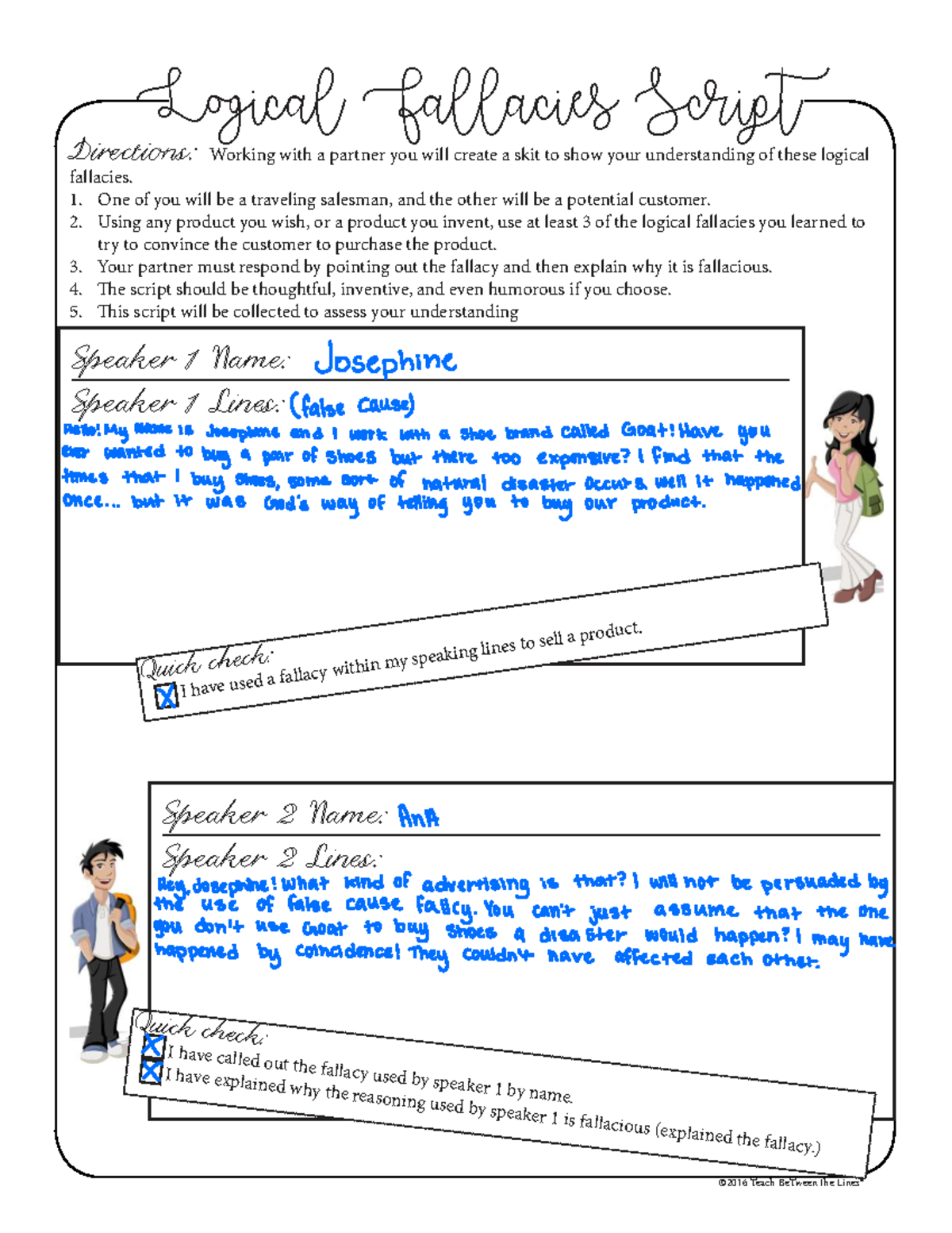 3 Logical Fallacies Skit Assessment (ENG 101) - Studocu